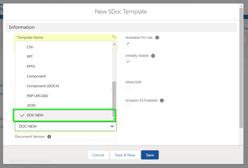 Create DOC-NEW Templates – S-Docs Knowledge Base