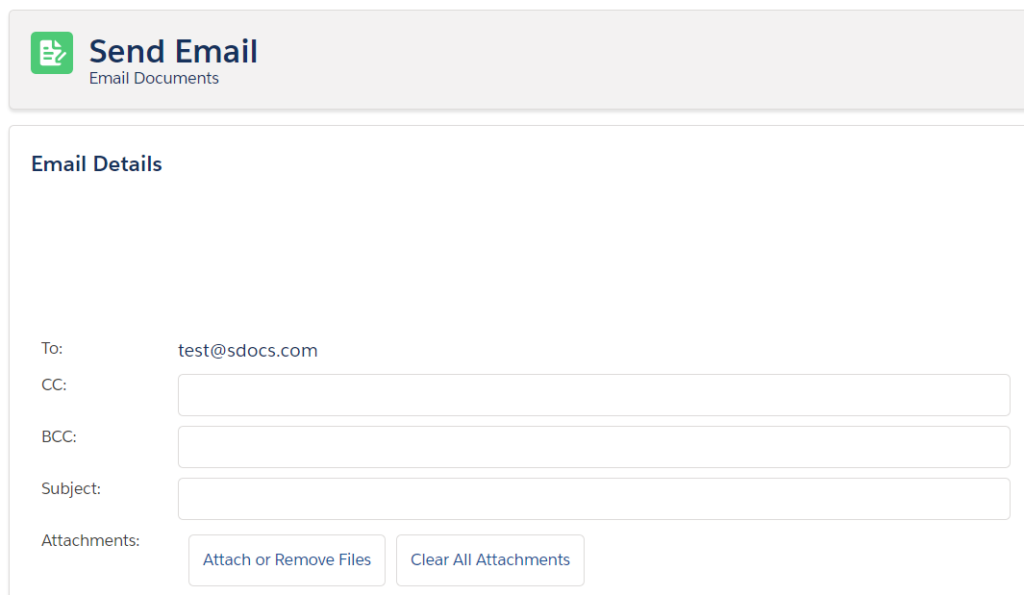 Selecting Email Recipients – S-Docs Knowledge Base