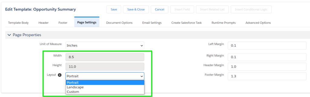 Change Page Size And Orientation S Docs Knowledge Base