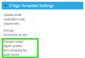 S-Sign Signer Profiles – S-Docs Knowledge Base