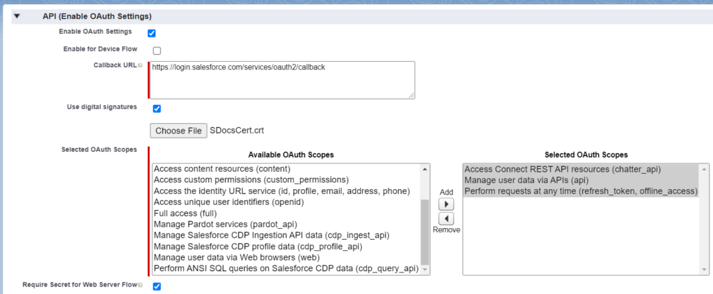 Create An S Docs Connected App For S Sign S Docs Knowledge Base