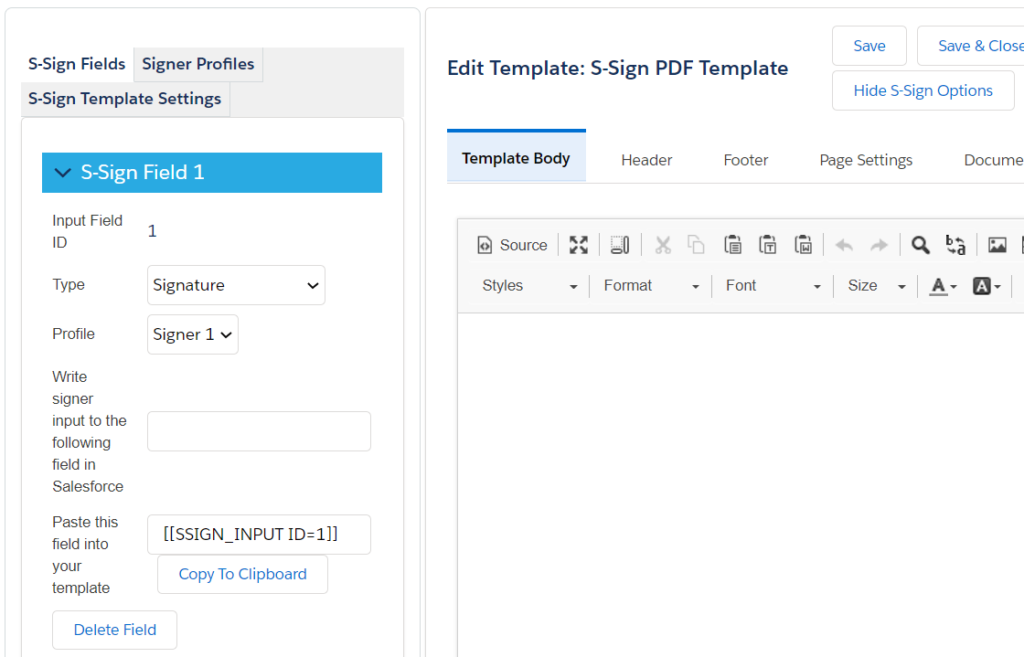Creating S-Sign Enabled Templates For S-Docs – S-Docs Knowledge Base