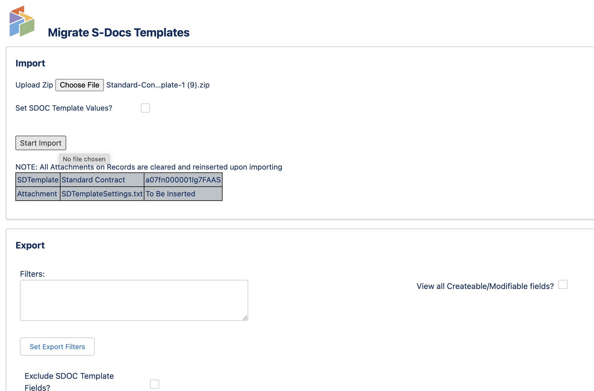 Template Library Import Instructions – S-Docs Knowledge Base