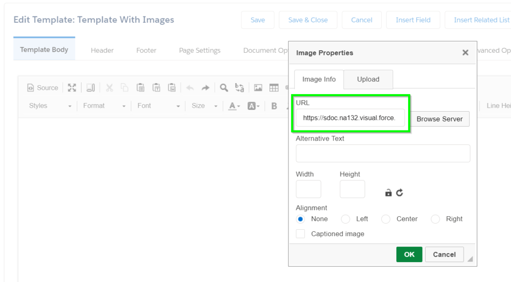 Embed Static Images into Your Document – S-Docs Knowledge Base