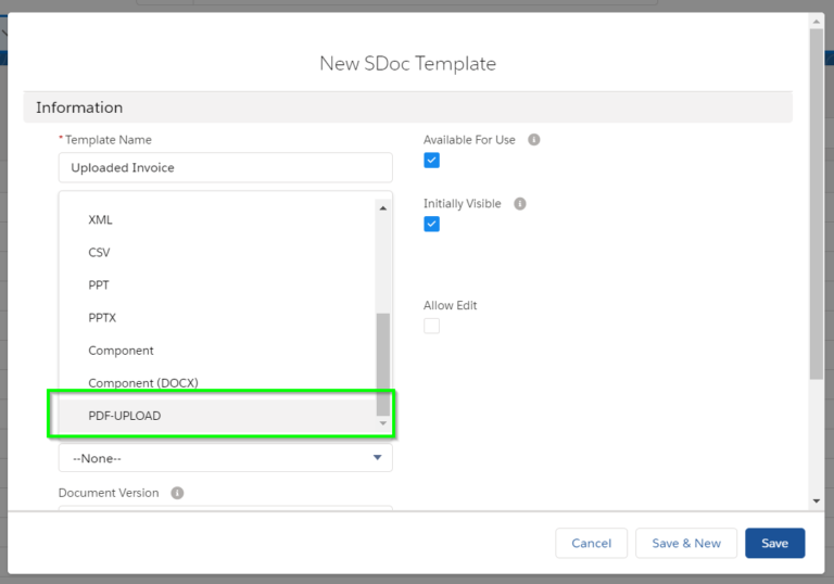 Create PDF-Upload Templates – S-Docs Knowledge Base
