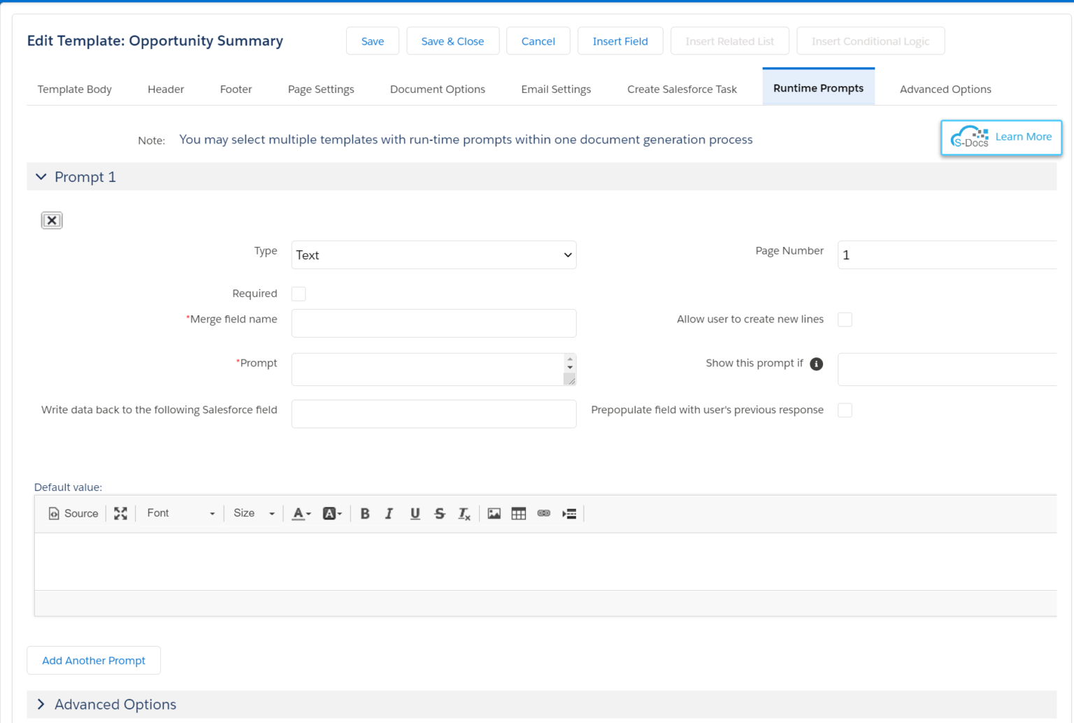 Overview The S Docs Template Editor S Docs Knowledge Base