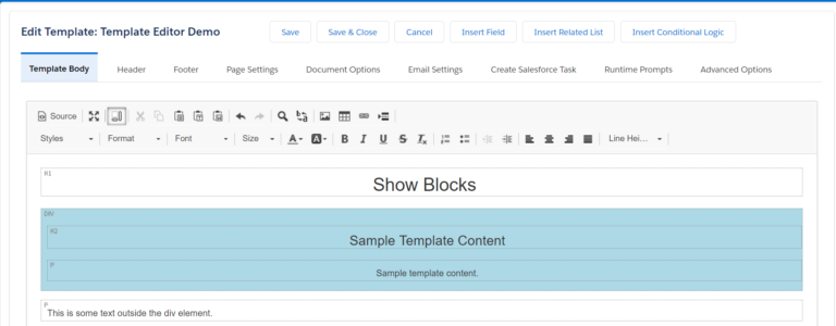 Overview The S Docs Template Editor S Docs Knowledge Base