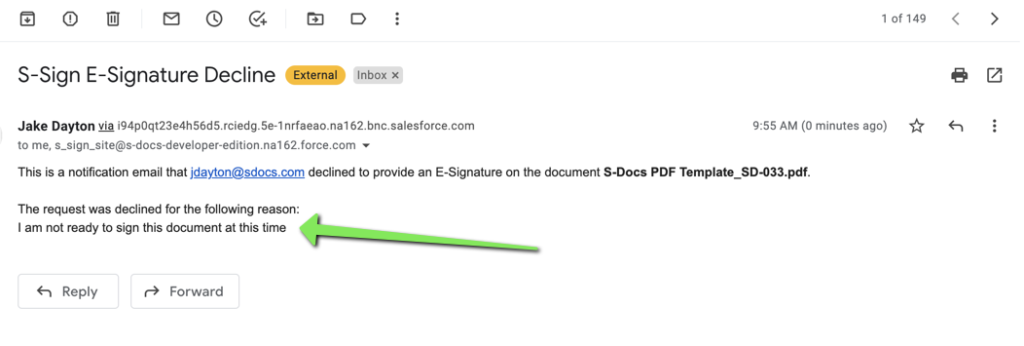 Declined E-Signature Requests – S-Docs Knowledge Base